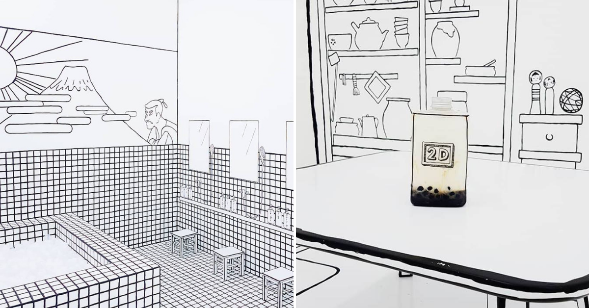 Step Into A Comic Book In The Coolest 2D Bubble Tea Shop At Subang Jaya