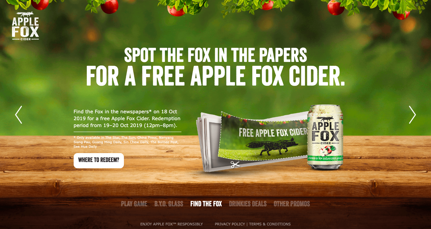 Apple Fox Malaysia Celebrates Wayyyy More Apples With Free Cider From ...