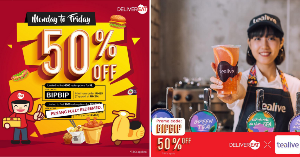 DeliverEat Is Having 50% Off From Monday To Friday (Here's The Promo ...