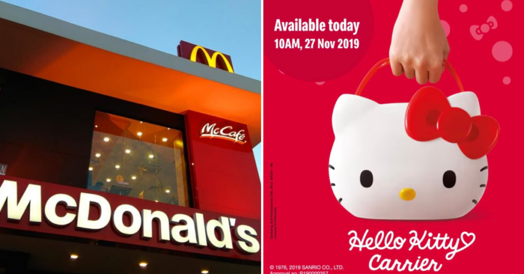 McDonald's Hello Kitty Carrier Starts Selling In M'sia At 10am Onwards ...