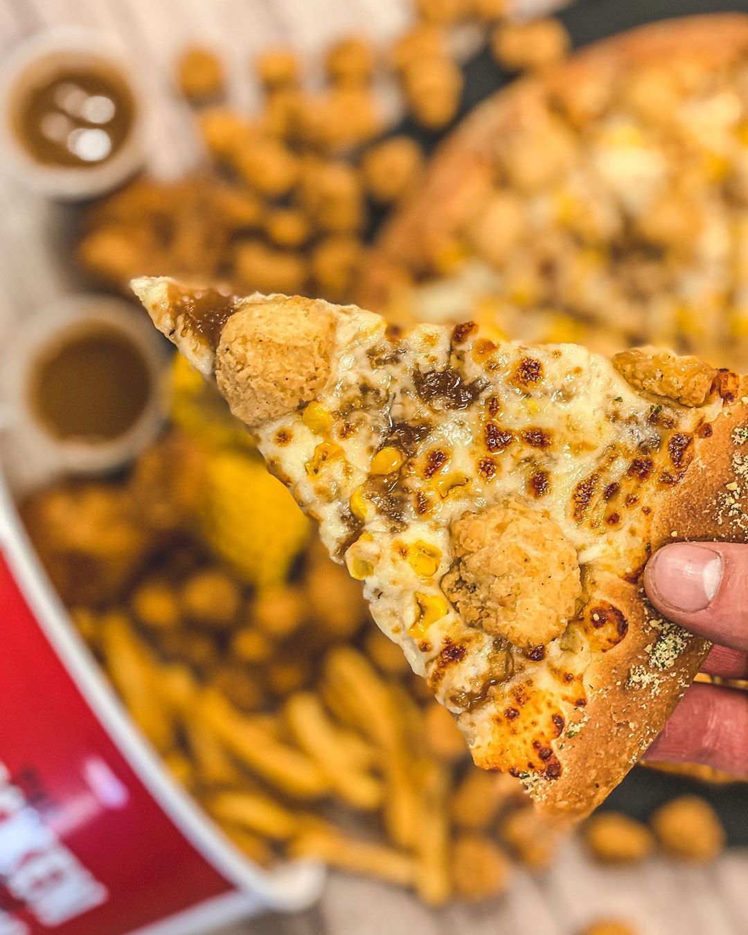 KFC UK Collaborates With Pizza Hut To Create Iconic Popcorn Chicken ...