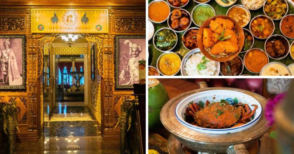 Cholas Spice Kitchen Serves 45 Dishes Giant Thali Set & Other Authentic ...