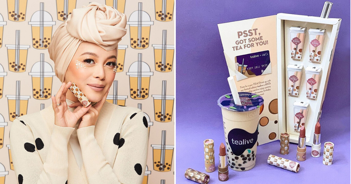 Tealive x dUCk Cosmetics Releases A New Boba Lipstick Collection - KL ...