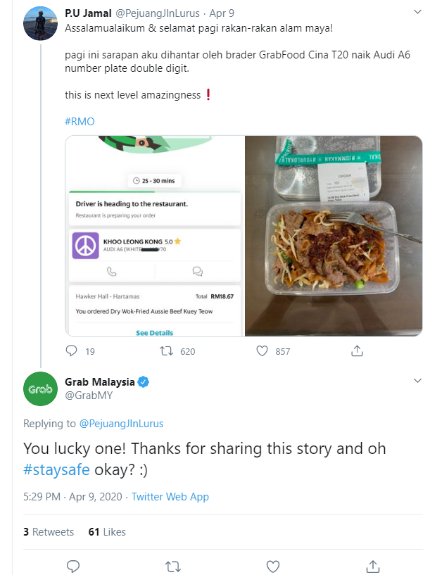 Grab Reply - KL Foodie