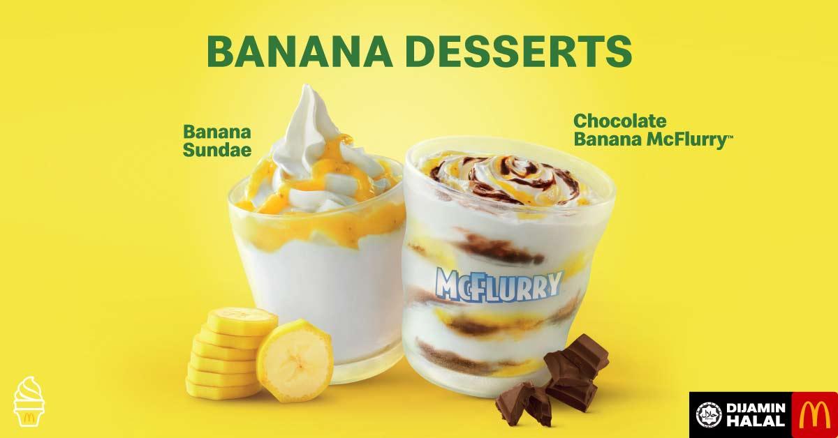 McD Banana Desserts - KL Foodie