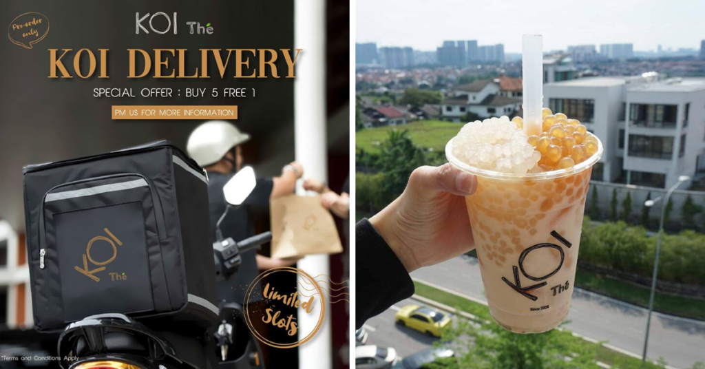 KOI Thé Is Now Offering Delivery To The Entire Klang Valley Area With ...