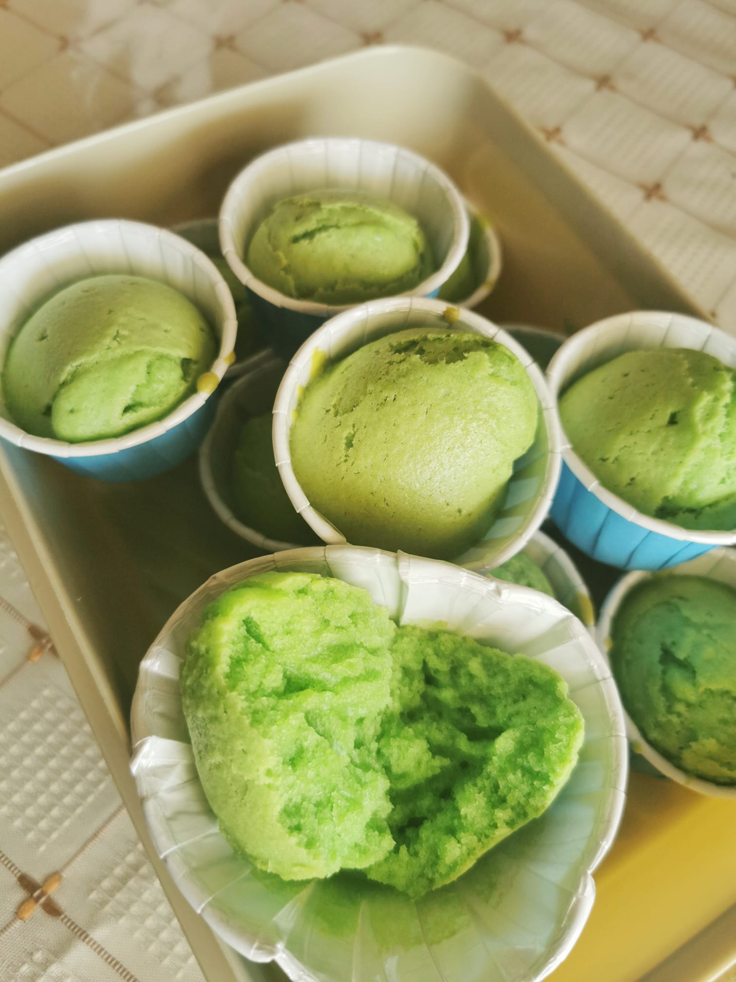 Pandan Muffin Recipe Make Soft Fluffy Muffins With An Air Fryer In