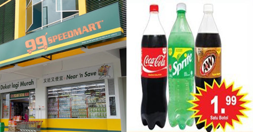 99 Speedmart Is Offering 1.25L Soft Drinks For Only RM1.99 Until 24 May ...