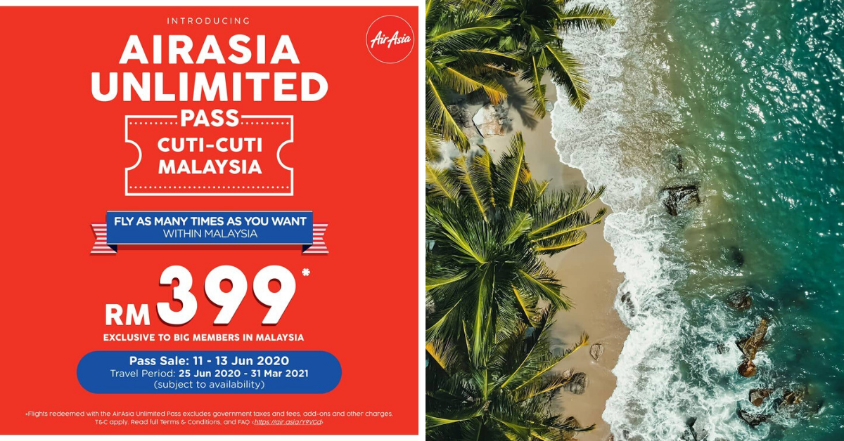 AirAsia Launches Their Unlimited Pass For Domestic Flights At RM399 ...