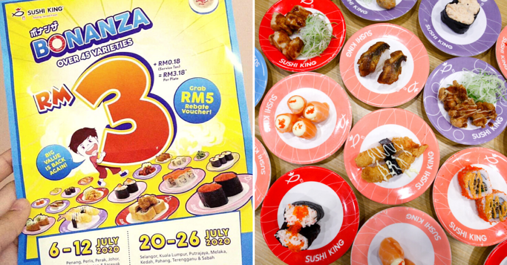 RM3 Per Plate Sushi King Promotion Will Be Back this 6th July With 45 ...