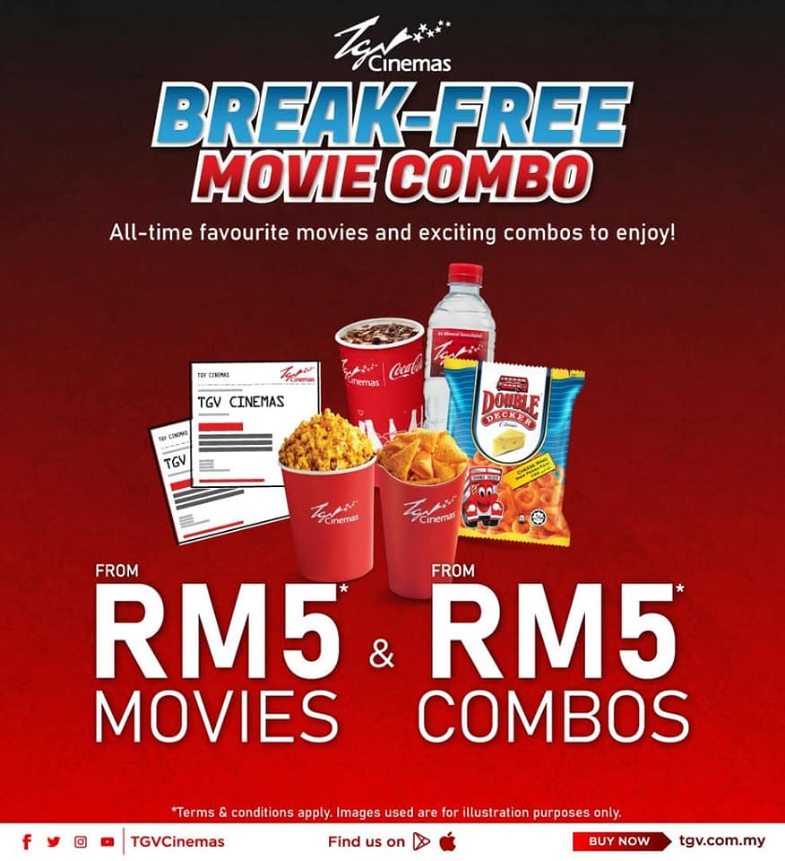 TGV Cinema Dropped RM5 Promotions For Rerun Movie Tickets And Snack ...