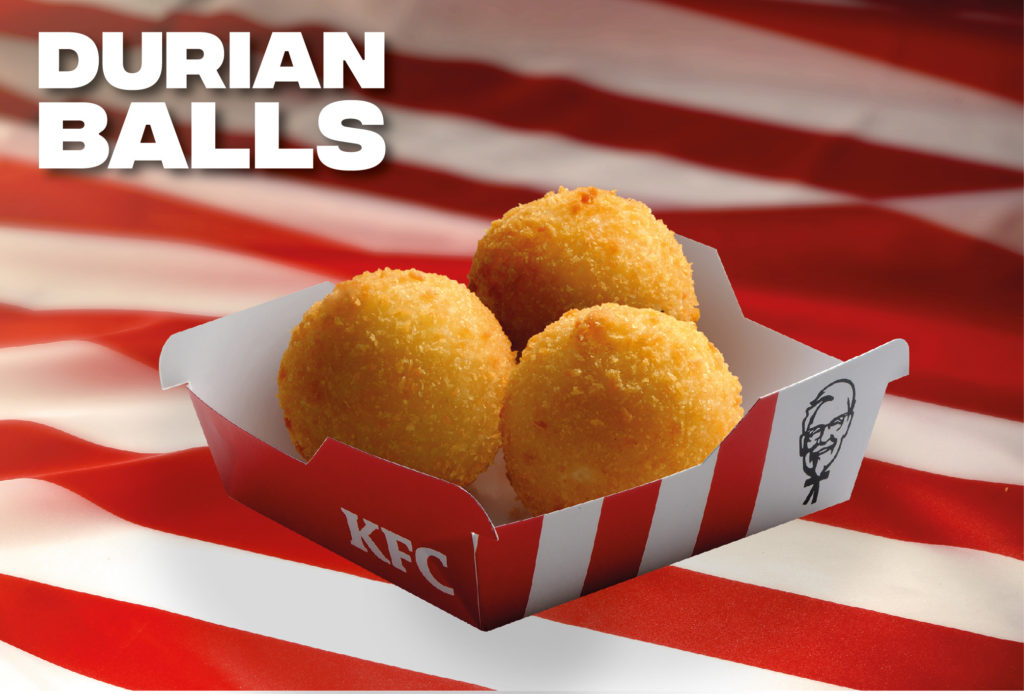 KFC Malaysia Launches New Durian Balls With 100% Premium D24 Durian ...