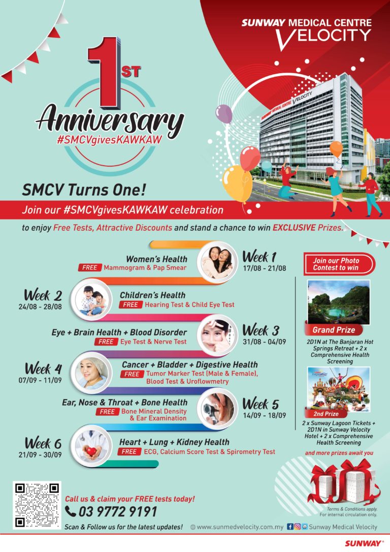 You Can Now Get Free Medical Tests* At Sunway Medical Centre Velocity ...