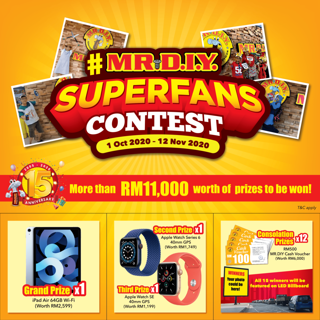 MR.DIY Celebrates 15th Anniversary - Special Deals, Contests And Many ...