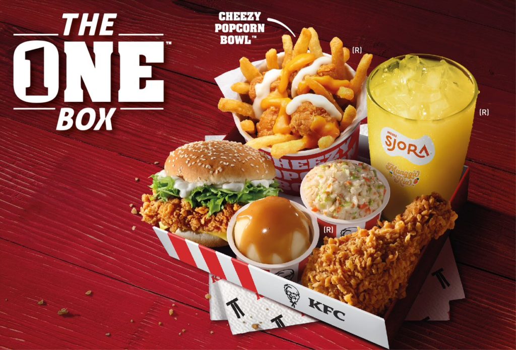 KFC Rolls Out 'The One Box' with 6 Different Items In A Pack Starting ...