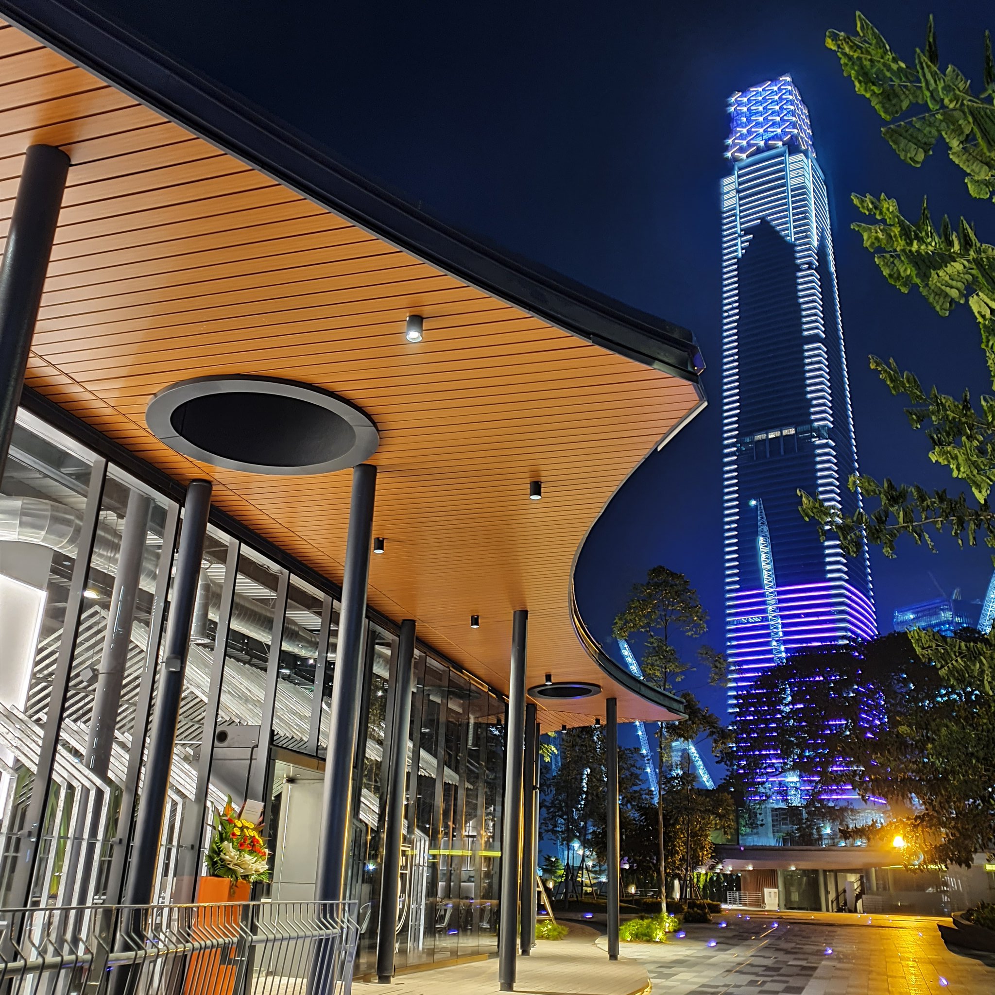 This Glass Cafe Provides The Best Seat For A Stunning Night View Of The ...