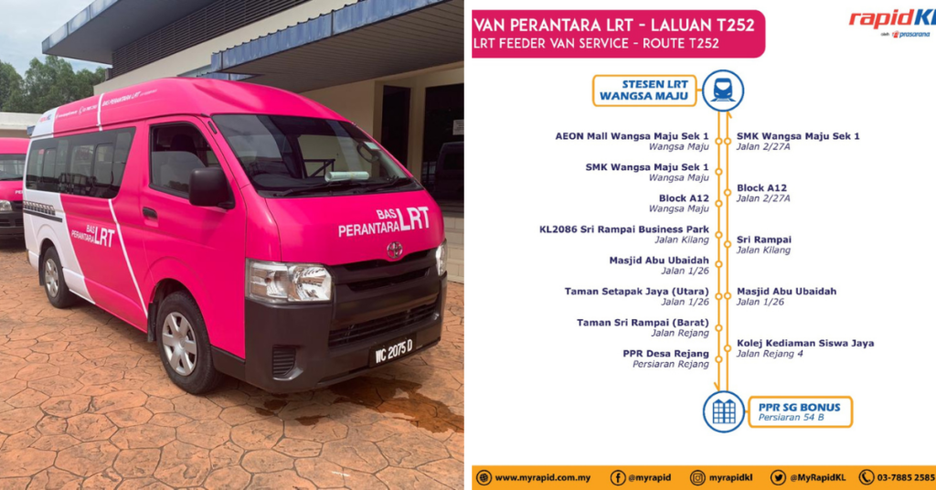 Spot This Hot Pink LRT Feeder Van From RapidKL That's Exclusively In ...