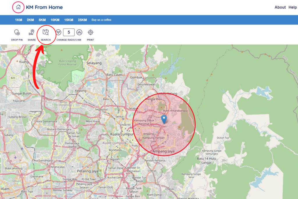This Website Lets You Check Where You Can Go That's Within A 10KM ...