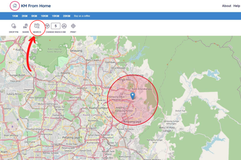 This Website Lets You Check Where You Can Go That's Within A 10KM ...