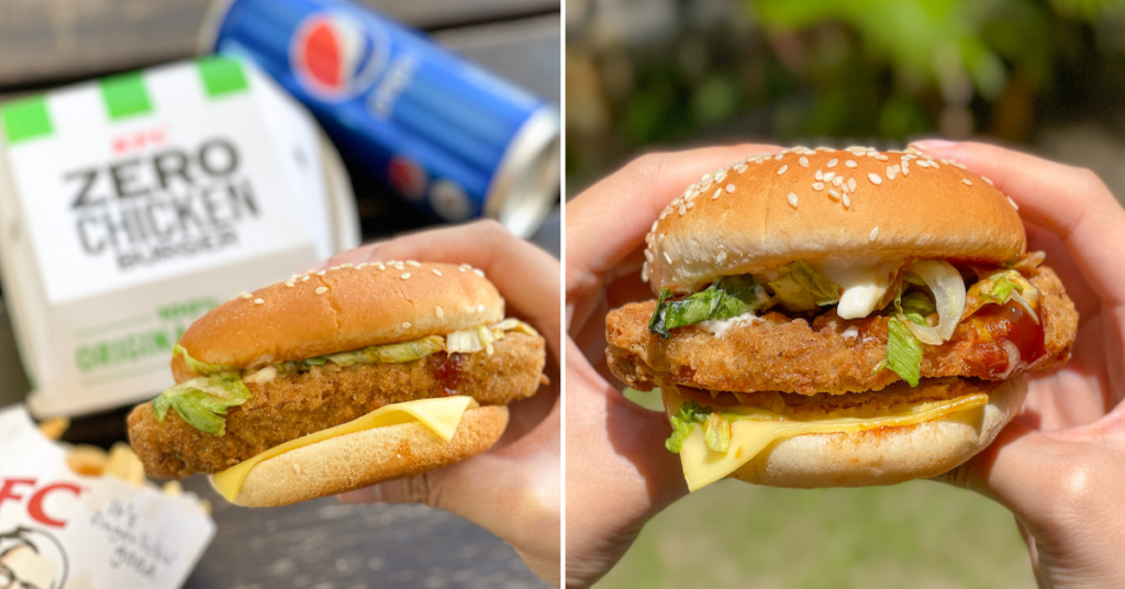 KFC M'sia Launches NEW Meat-Free Zero Chicken Burger For A Limited Time ...