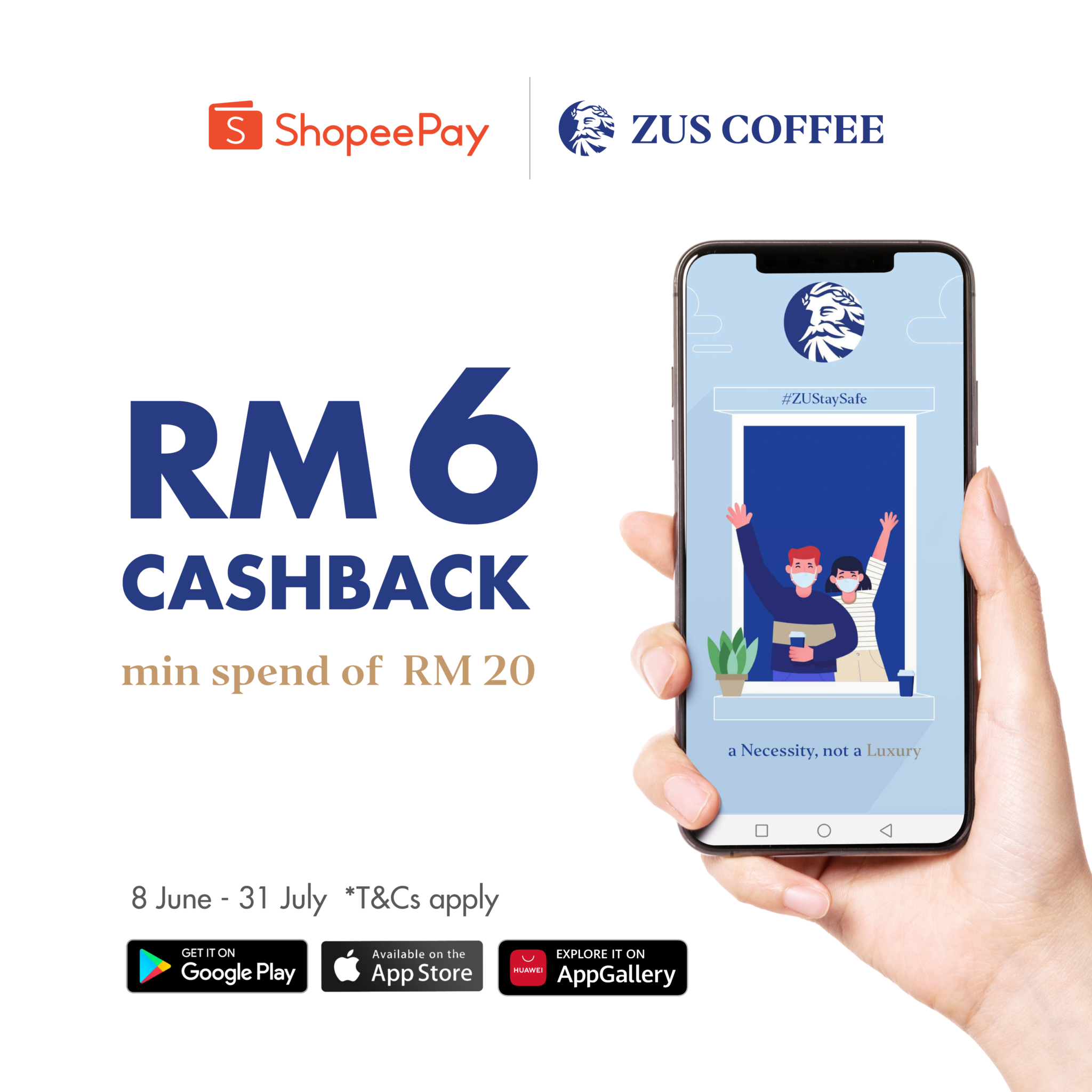 ZUS Coffee Offers RM6 Cashback Using ShopeePay, Valid Until 31st July ...