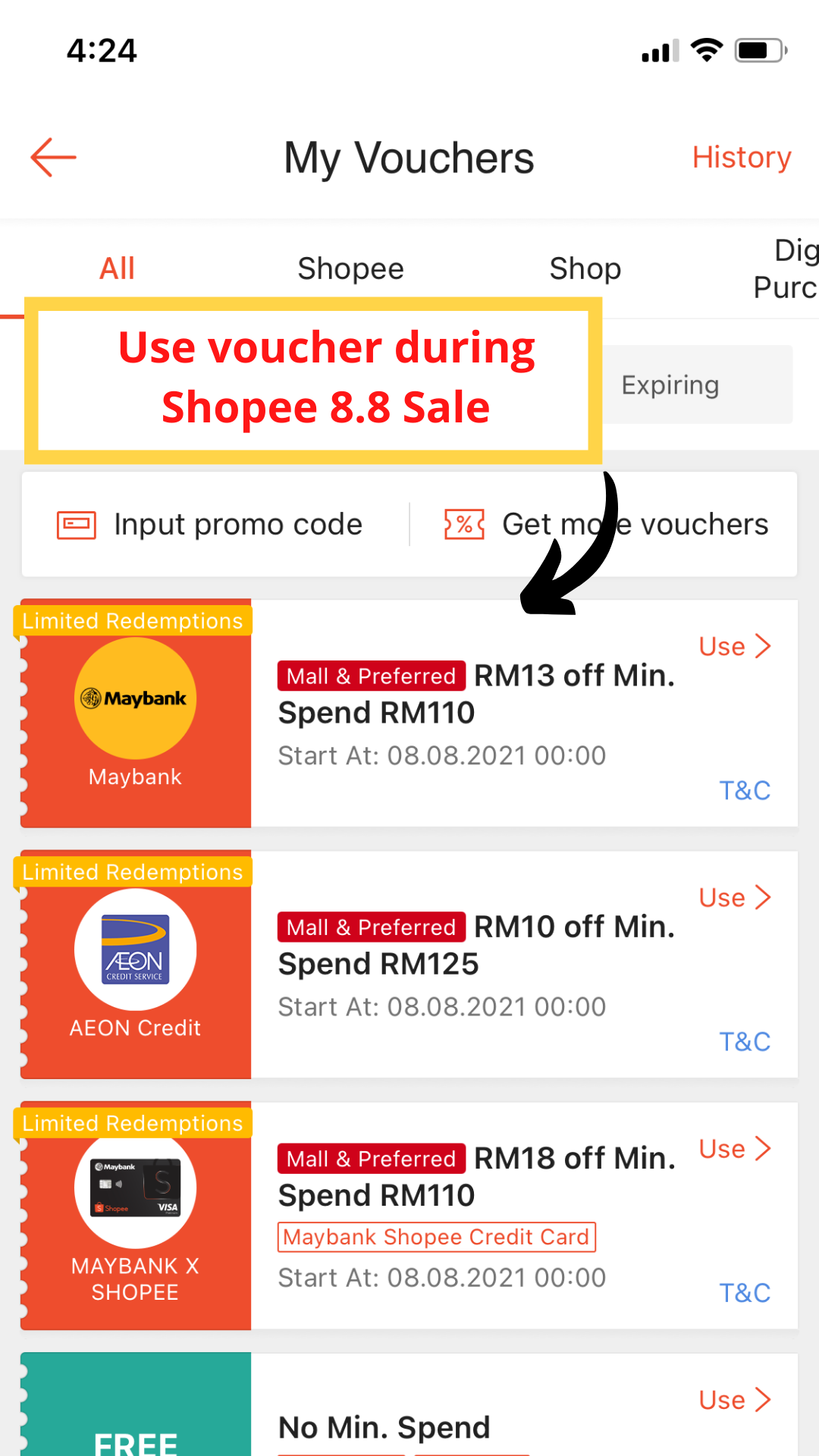 Here Are All The Bank Codes You Can Use During Shopee 8.8 Sale (RM10 ...