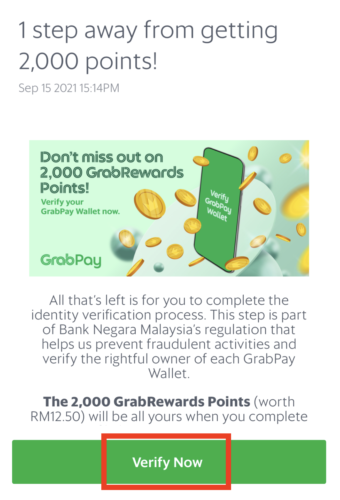 Here's How You Can Redeem 2,000 GrabReward Points Worth RM12.50 For ...