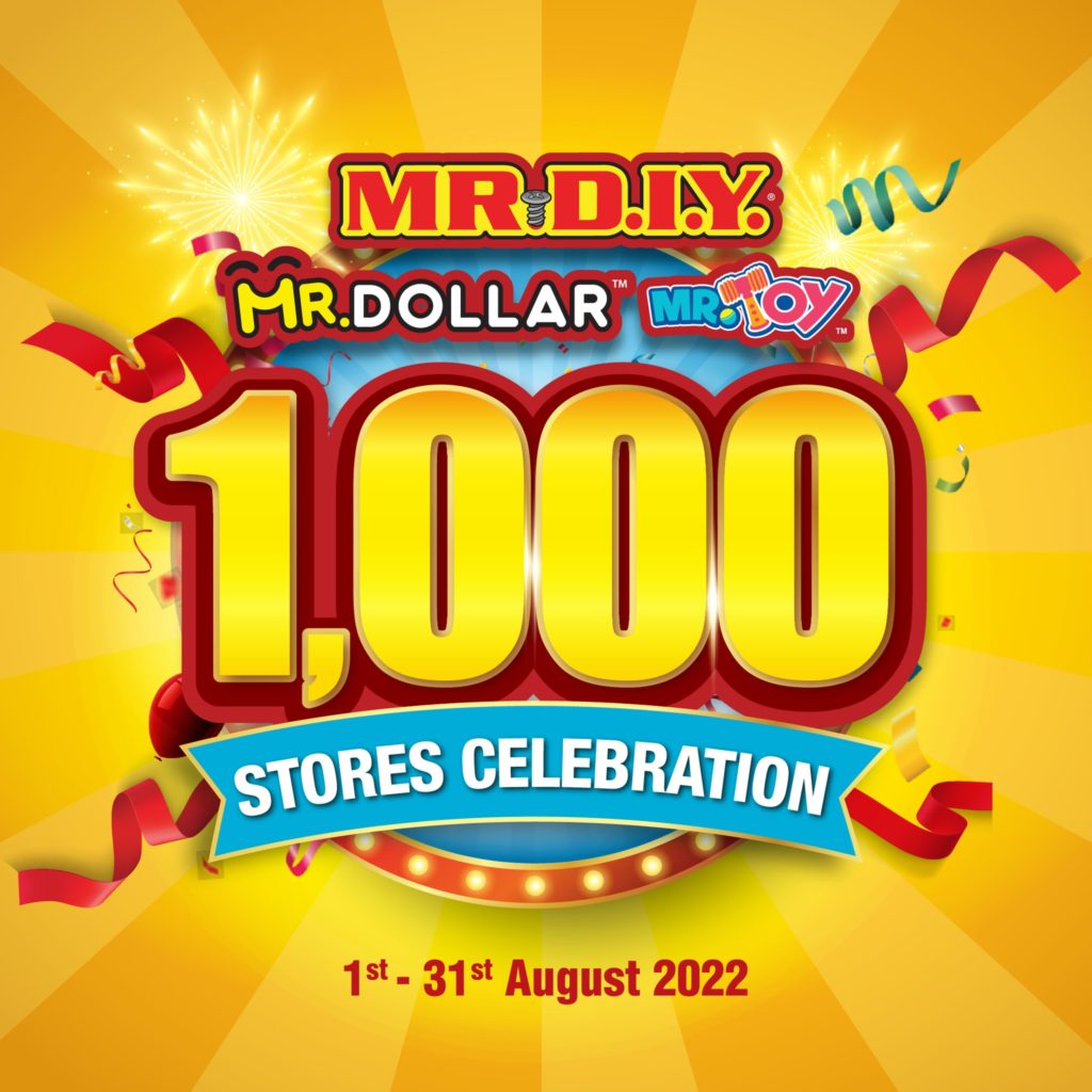 MR.DIY, MR.DOLLAR, MR.TOY Celebrates 1,000 Stores Nationwide With Up To ...