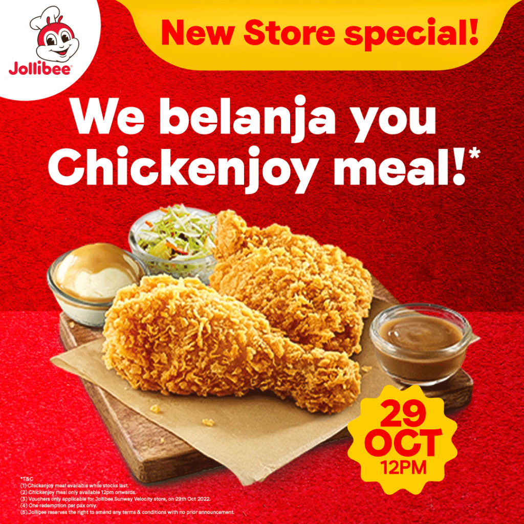 Jollibee Wants To Belanja You Chickenjoy® Meal At Their Jolliest Party ...