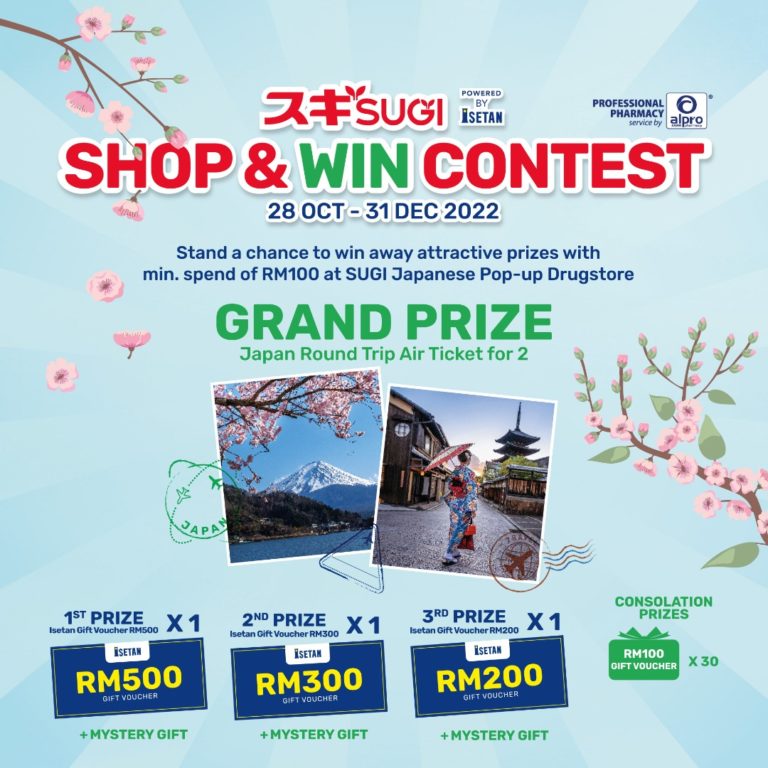 Popular Japan Drugstore, Sugi Sugi Opens First Pop-Up In Isetan Kuala ...