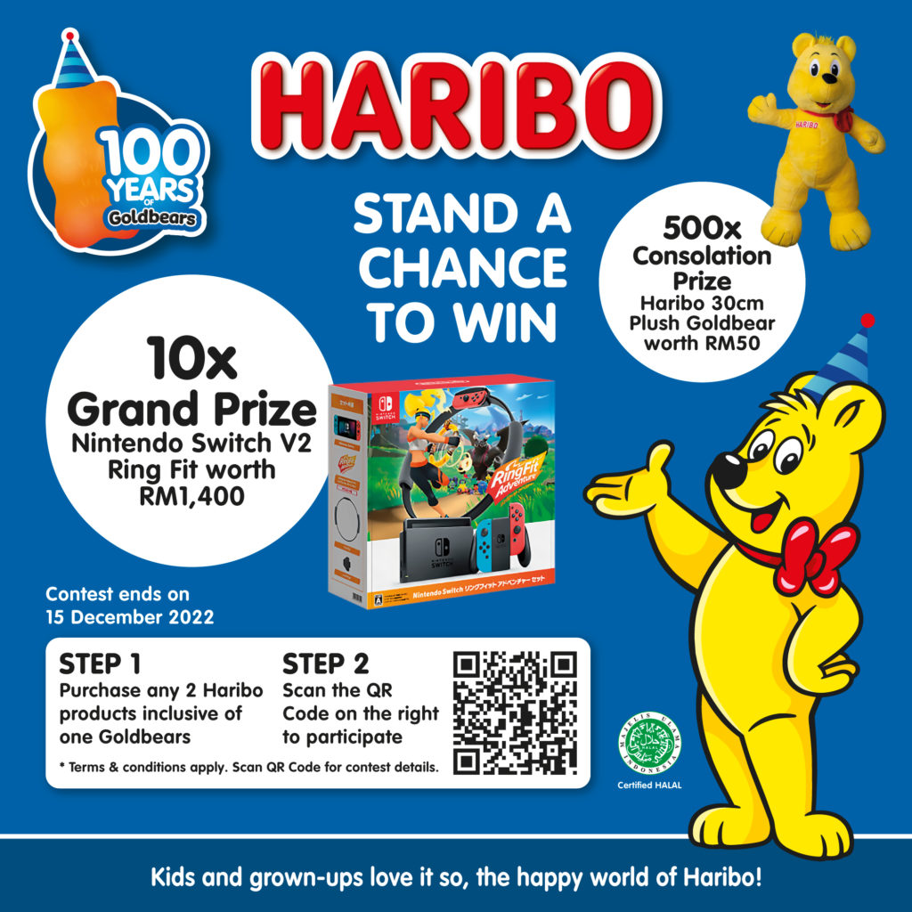 HARIBO Celebrates 100 Years of Iconic Goldbears With Free Gifts, Lucky ...