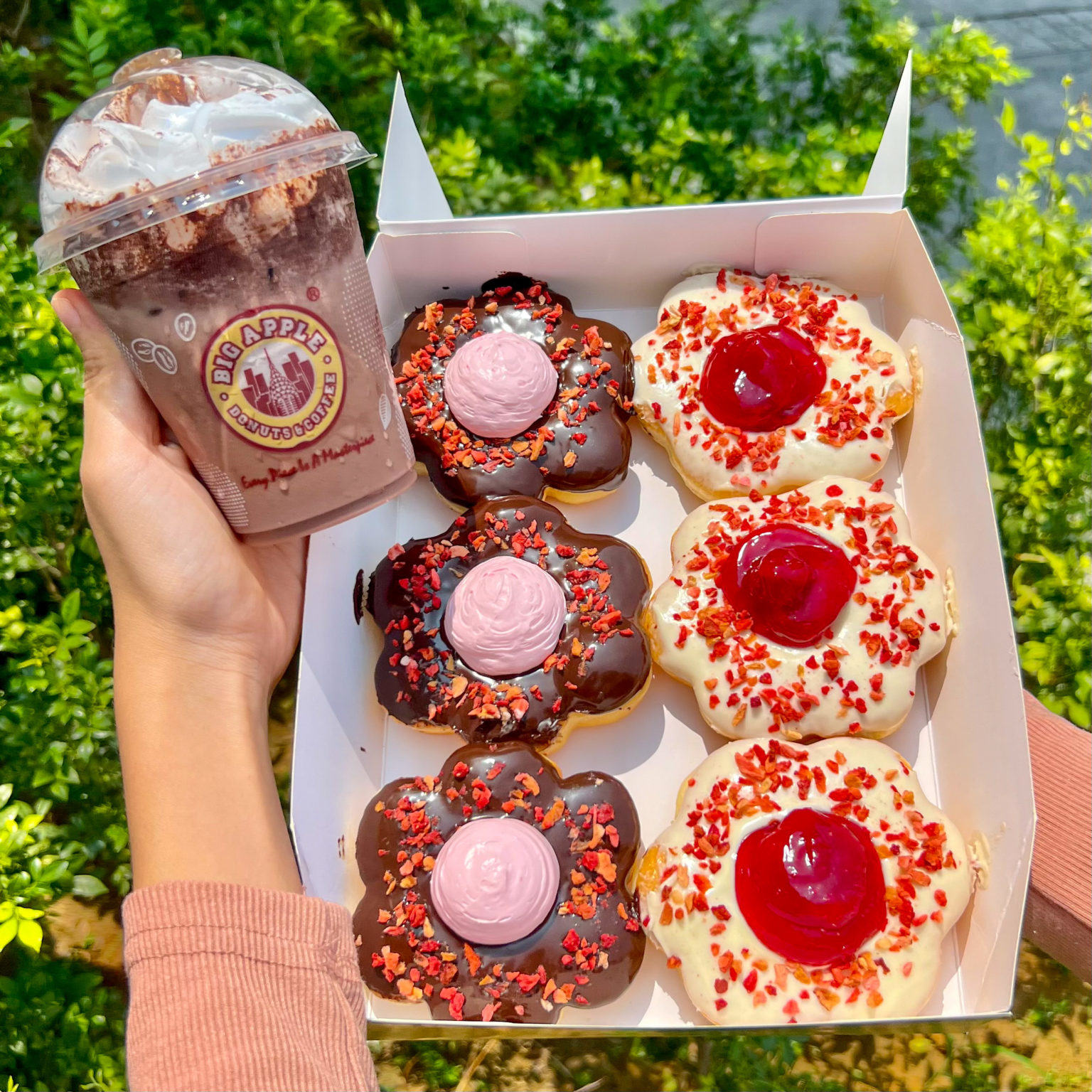 Big Apple Donuts & Coffee Rolls Out NEW Flower Shaped Berry Donuts With ...