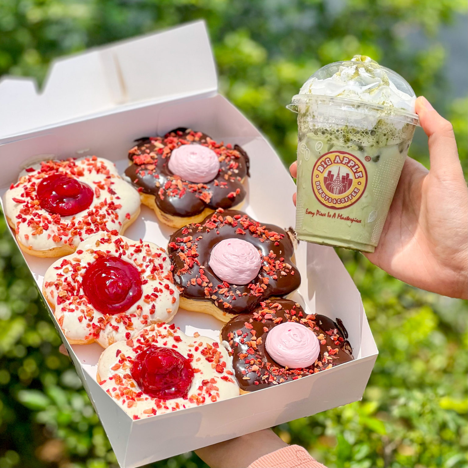 Big Apple Donuts & Coffee Rolls Out NEW Flower Shaped Berry Donuts With ...