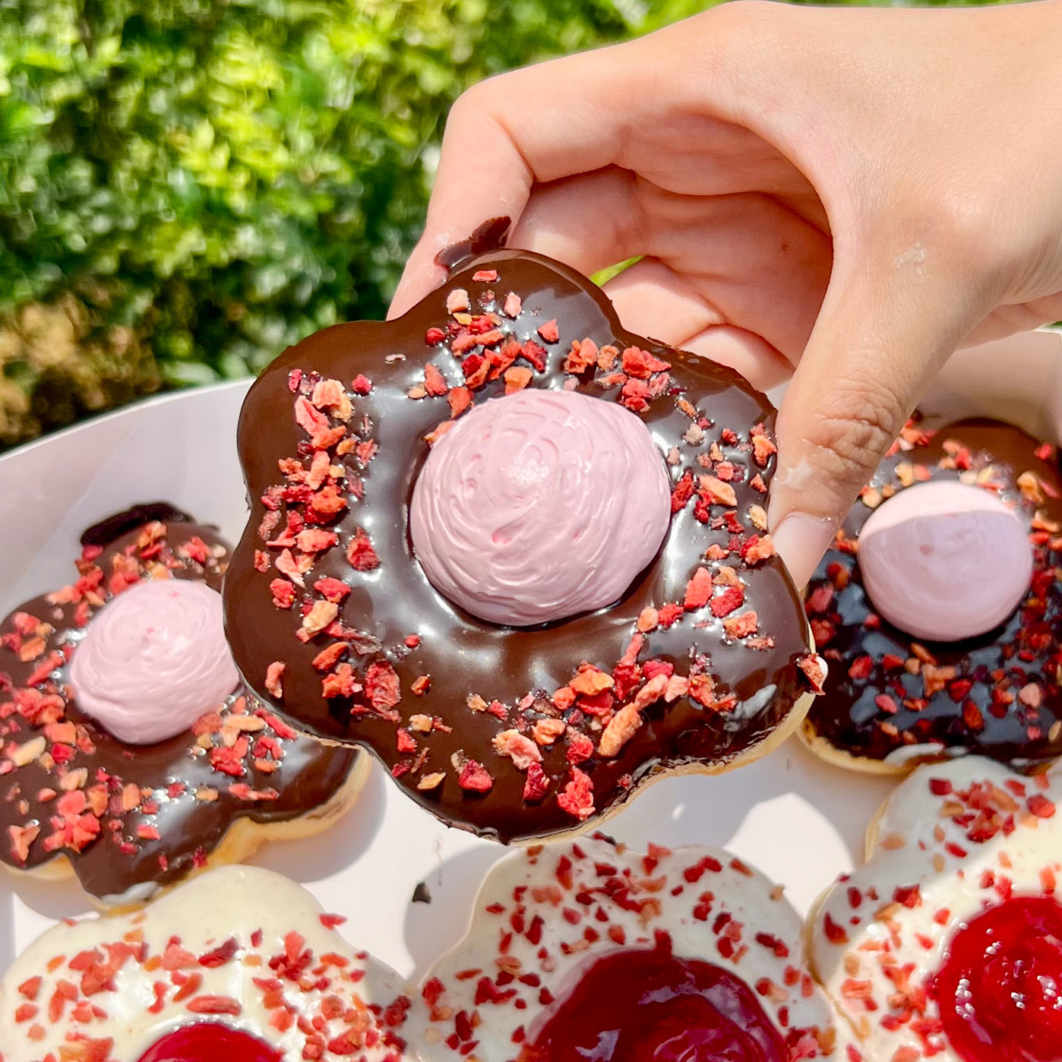 Big Apple Donuts & Coffee Rolls Out NEW Flower Shaped Berry Donuts With ...
