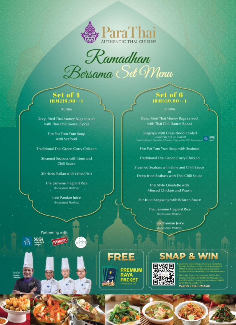 ParaThai Launches Ramadhan Bersama Set Menu 2023 In Partnership With ...