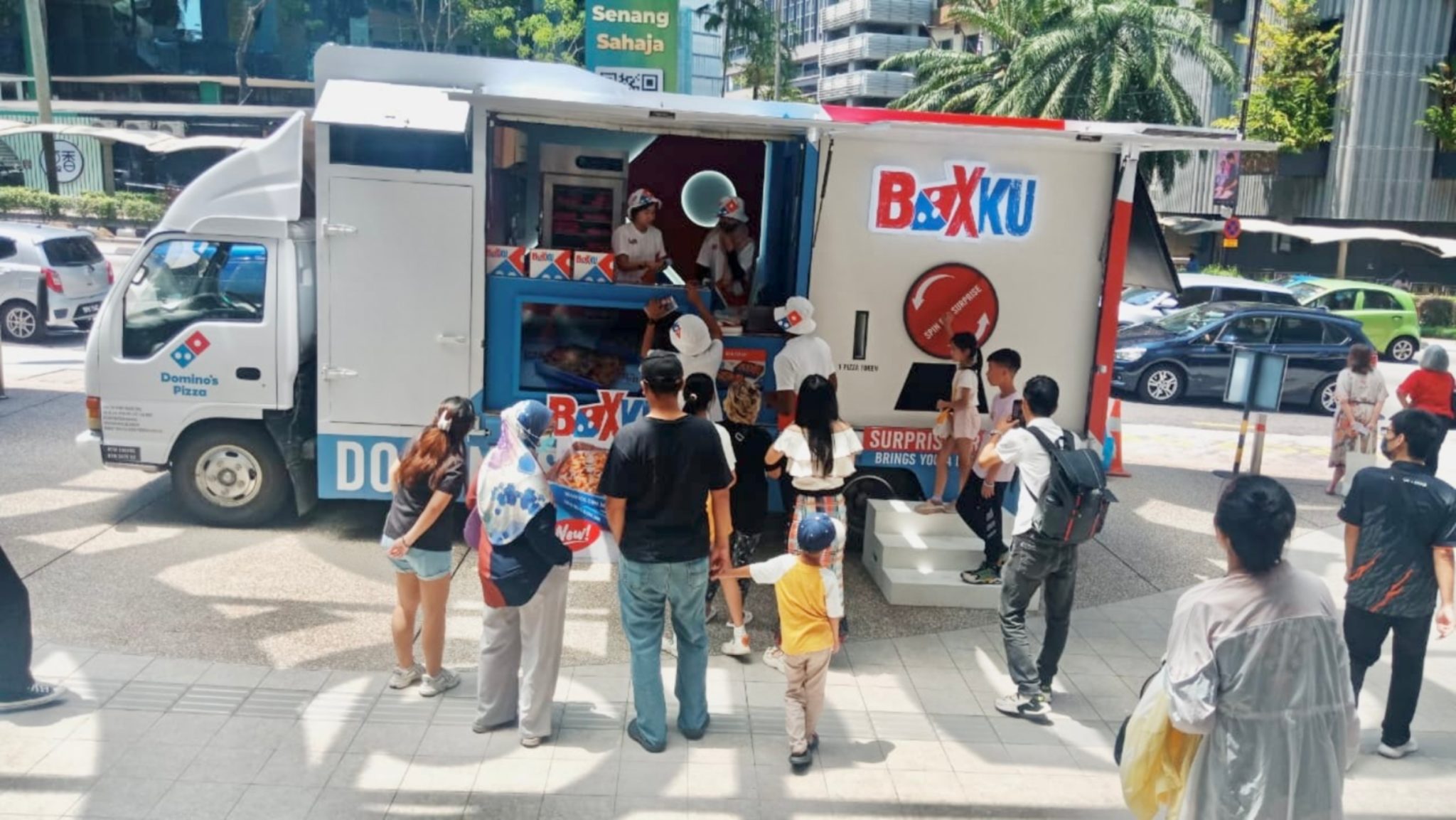 Spotted Domino's BoxKu Surprise Truck In KL - KL Foodie