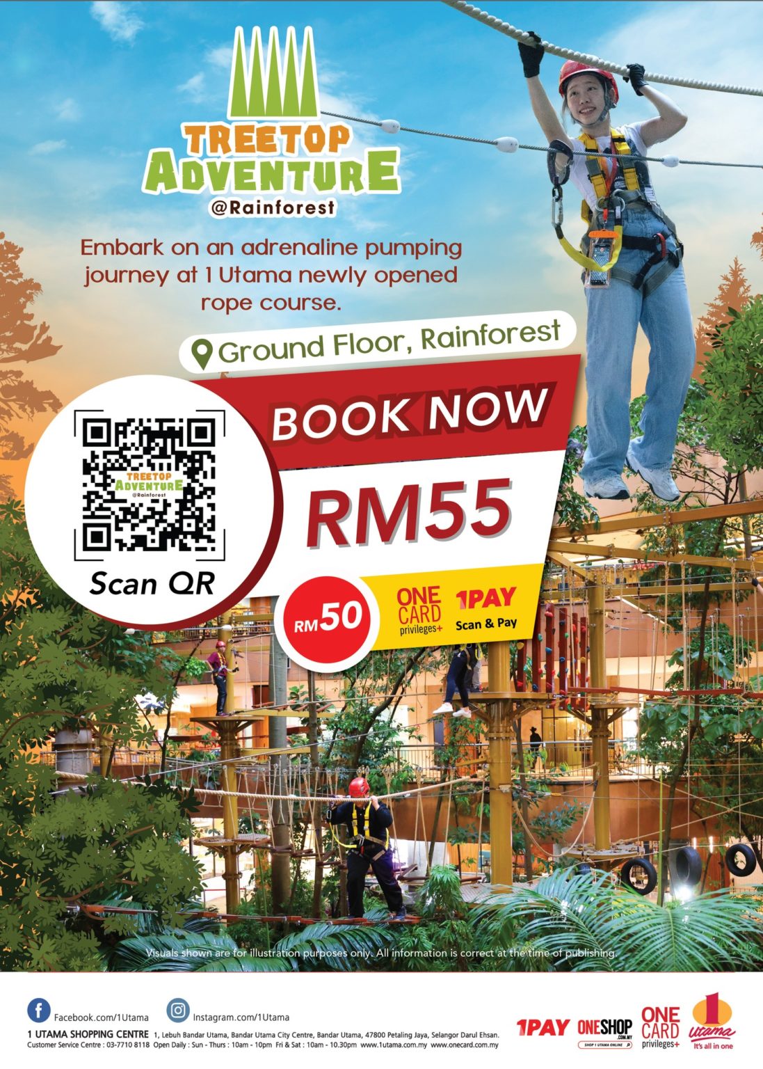 This New Treetop Adventure Playground in 1 Utama is A Paradise for ...