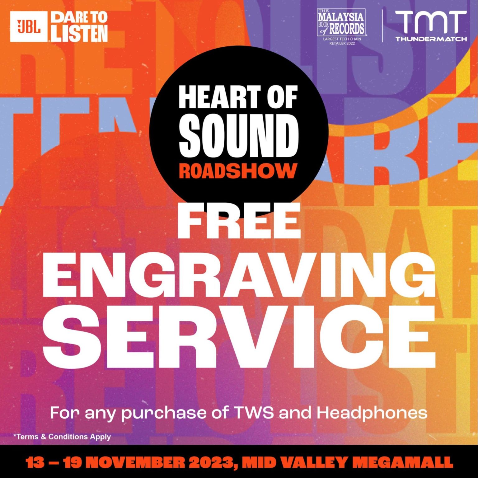 TMT x JBL’s Heart Of Sound Roadshow With The Hottest Tech Promos Of Up ...
