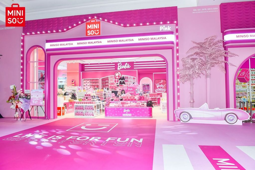 First-Ever Pink MINISO x Barbie IP Collection Store Opens In Berjaya ...