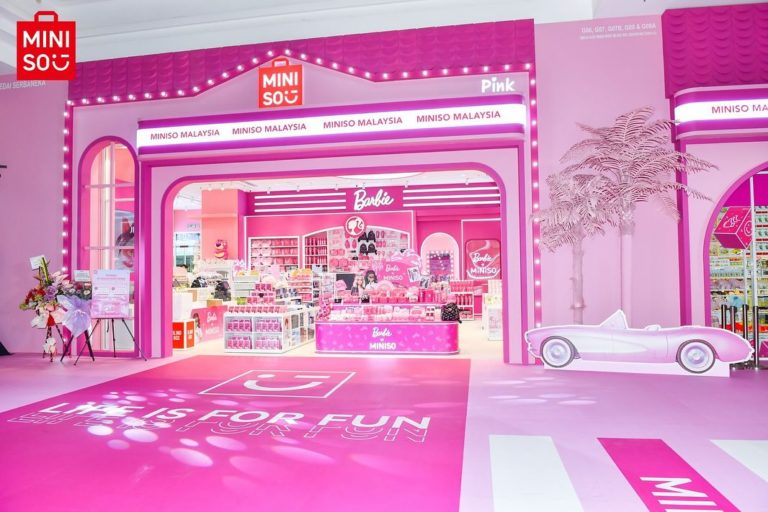 First-Ever Pink MINISO x Barbie IP Collection Store Opens In Berjaya ...