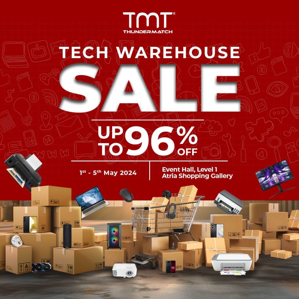 Enjoy Discounts Of Up To 96% OFF At TMT’s Tech Warehouse Sale In PJ For ...