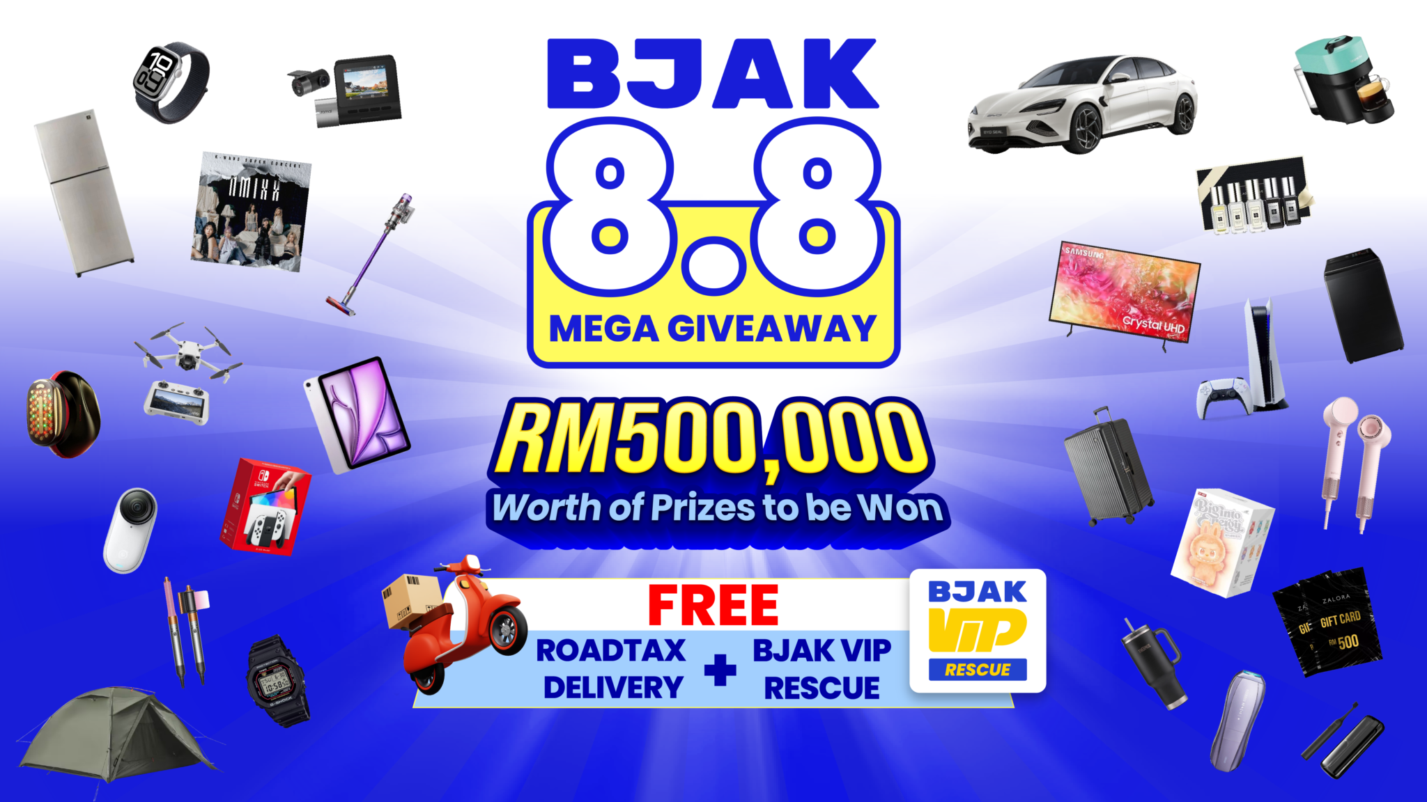 BJAK 8.8 offers unbelievable gifts just by signing up free insurance ...